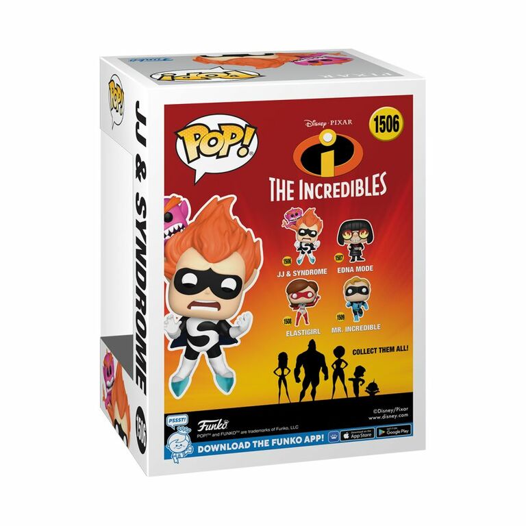 The Incredibles: 20th Anniversary - Jack Jack & Syndrome Pop! Vinyl ...
