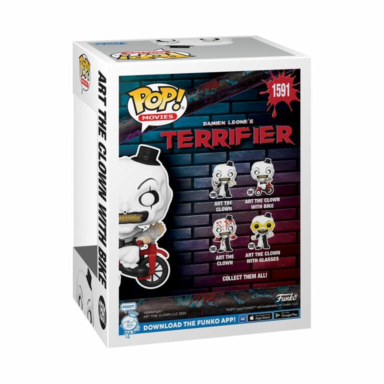 Terrifier - Art the Clown with Bike Pop! (Movies #1591) - Retrospace