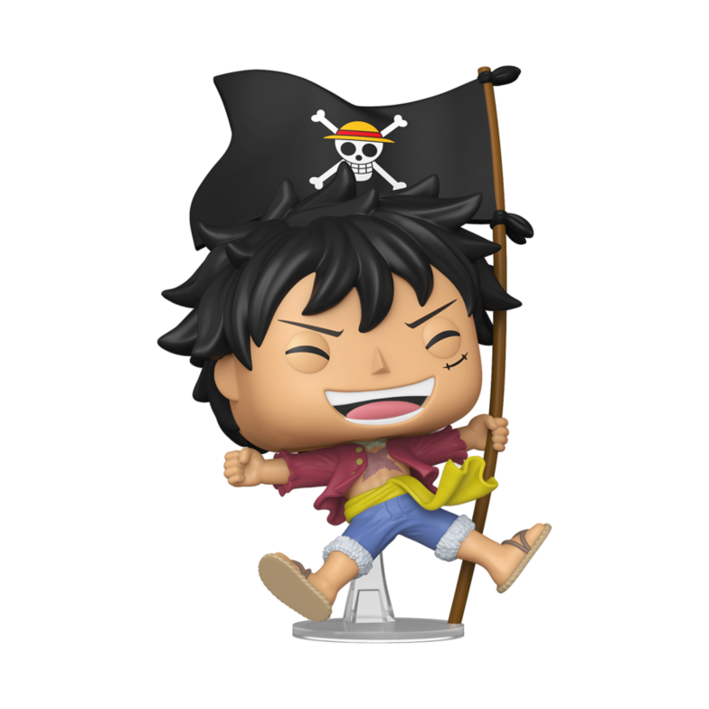 One Piece - Luffy D. Luffy (with Flag) Pop! Vinyl (Animation #2214 ...