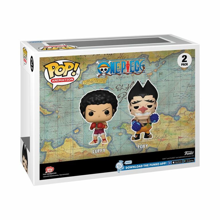 One Piece - Luffy & Foxy Pop! Vinyl 2-Pack (Animation) - Retrospace
