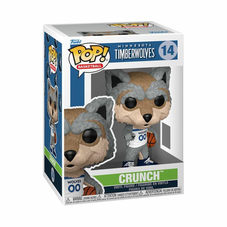NBA: Mascots - Minnesota Crunch the Wolf Pop! Vinyl (Basketball Mascots ...
