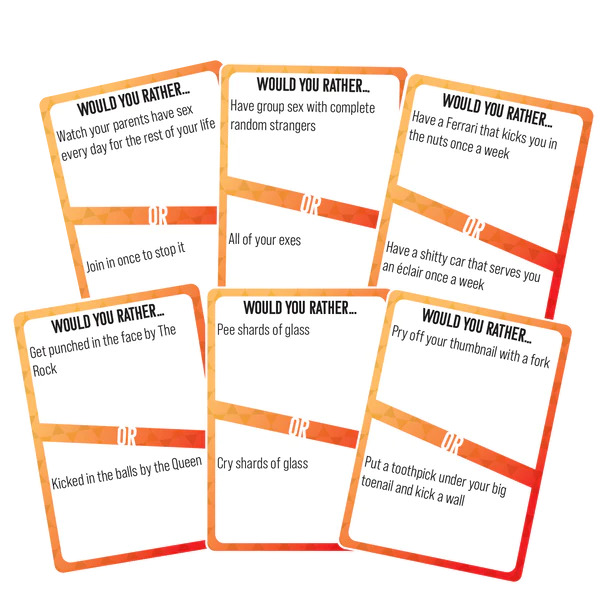 A Rock & A Hard Place Card Game - Retrospace